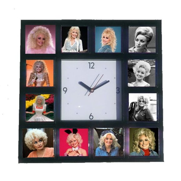 Wall Decor | Dolly Parton History Clock With 12 Pictures | Poshmark